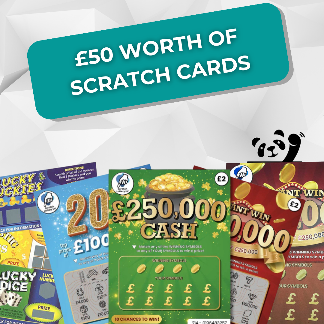 £50 scratch card bundle (auto win) – Mad Panda Competitions