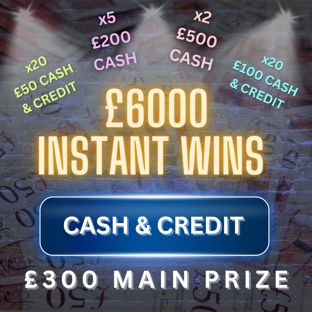 £6K CASH & CREDIT INSTANT WINS – Mad Panda Competitions