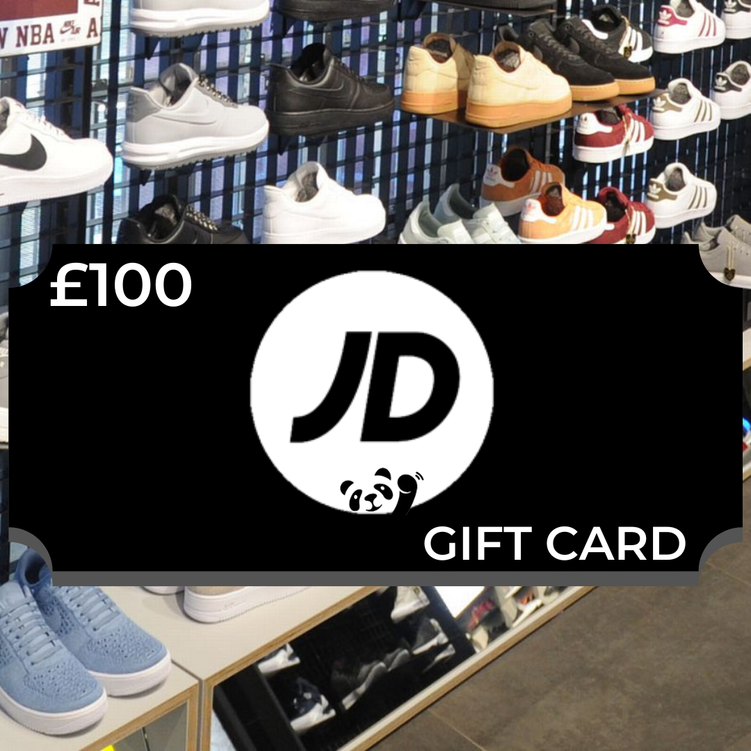 £100 JD Gift card (auto win) – Mad Panda Competitions