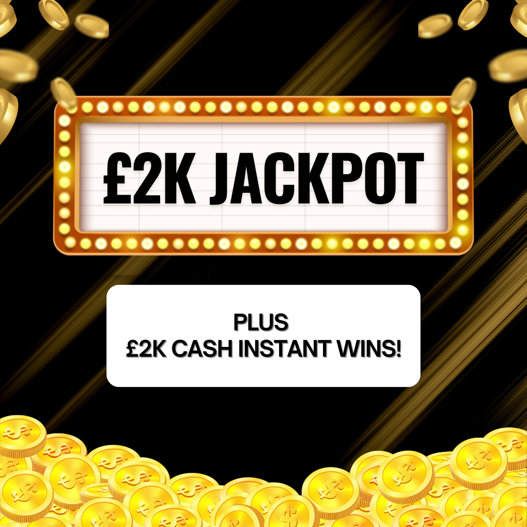 £2K MAIN PRIZE JACKPOT + £2K INSTANT CASH – Mad Panda Competitions